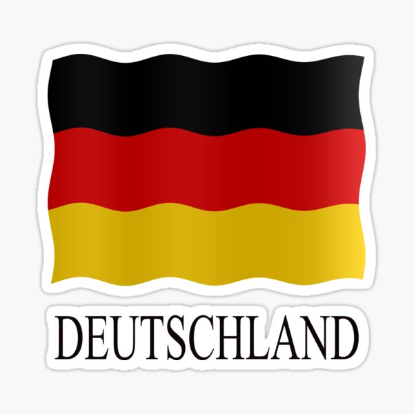 "German flag" Sticker for Sale by stuwdamdorp | Redbubble