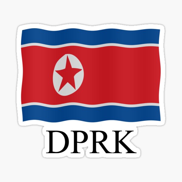 "DPRK flag" Sticker by stuwdamdorp | Redbubble