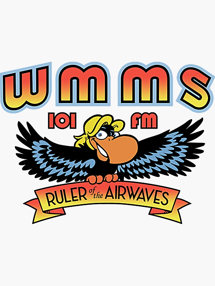 "100.7 WMMS The Buzzard " Sticker for Sale by Recovery5001 | Redbubble