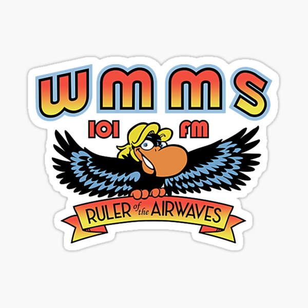 "100.7 WMMS The Buzzard " Sticker for Sale by Recovery5001 | Redbubble