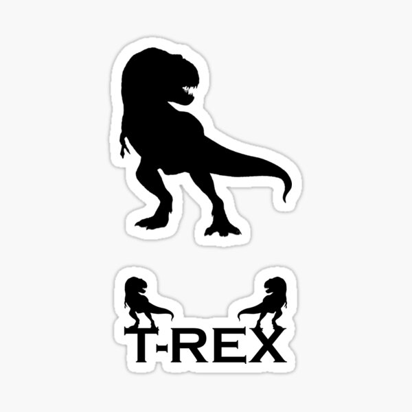 "t-rex" Sticker by Worldofdesign1 | Redbubble