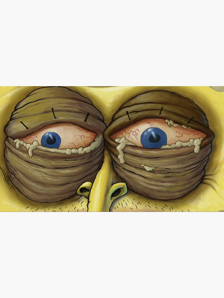 "Spongebob gross-up eyes" Sticker for Sale by SwoleLuigi | Redbubble