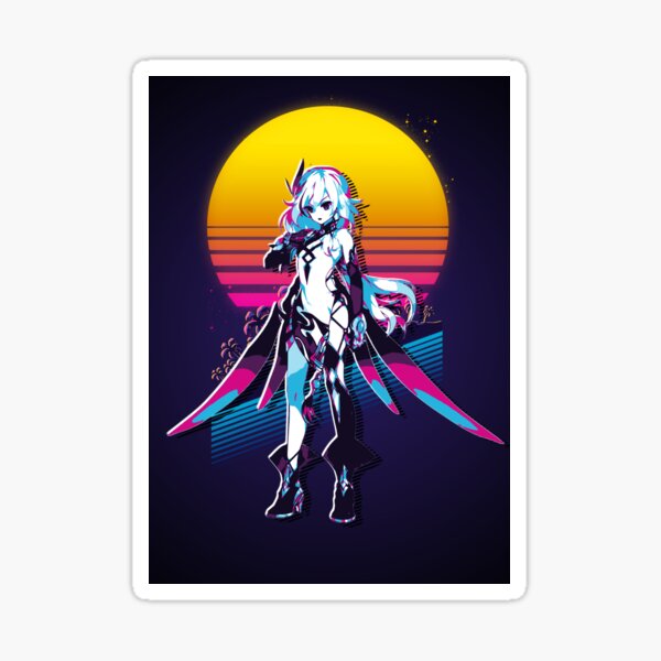 "Honkai Impact - Fu Hua *80s retro*" Sticker for Sale by MyRetroArt ...