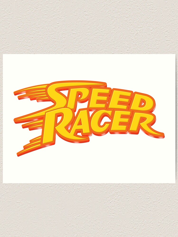 "Speed Racer 1960s Animated Show's Logotype" Art Print for Sale by ...