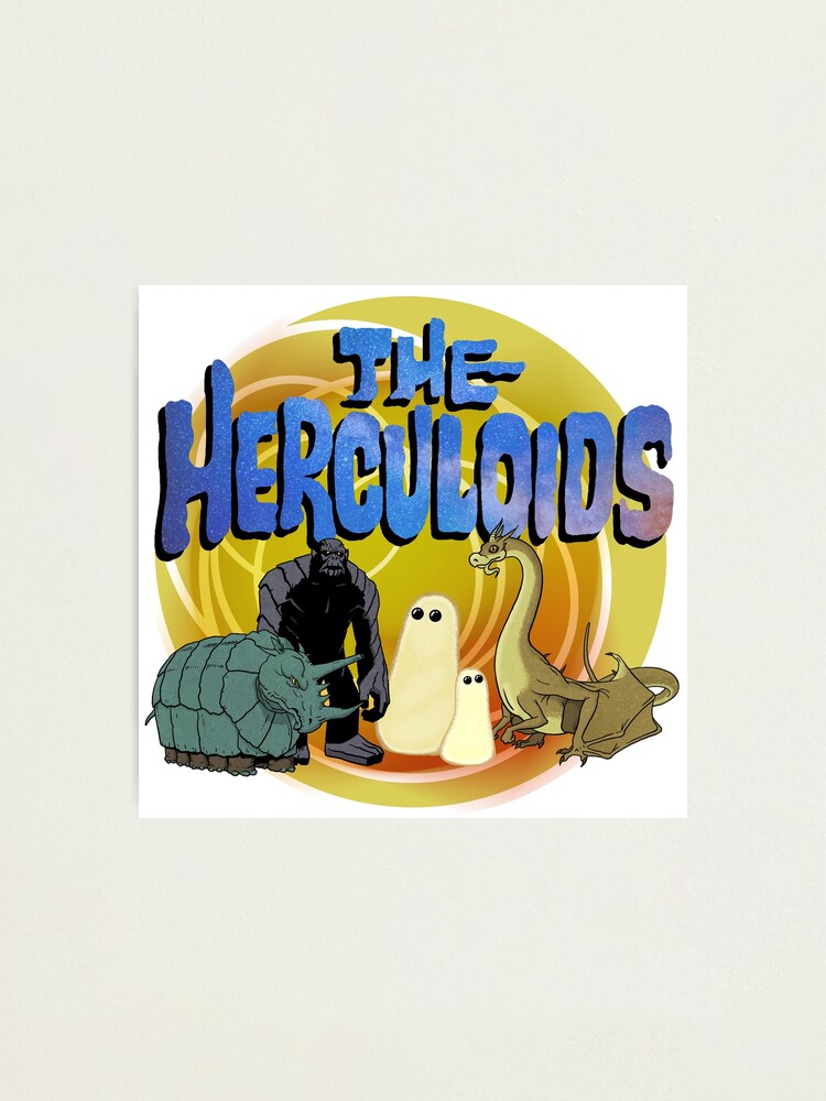 Lámina fotográfica «Homenaje a los herculoides, grupo de personajes de ...