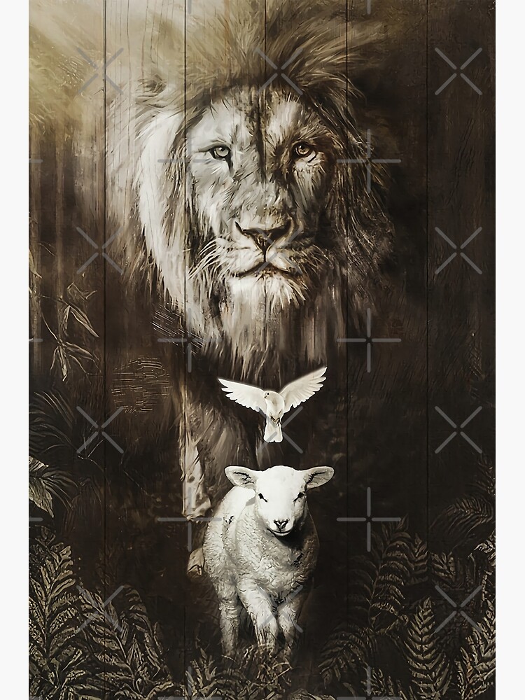 "Jesus Christ - The Lion, the Lamb and the White Dove" Photographic ...