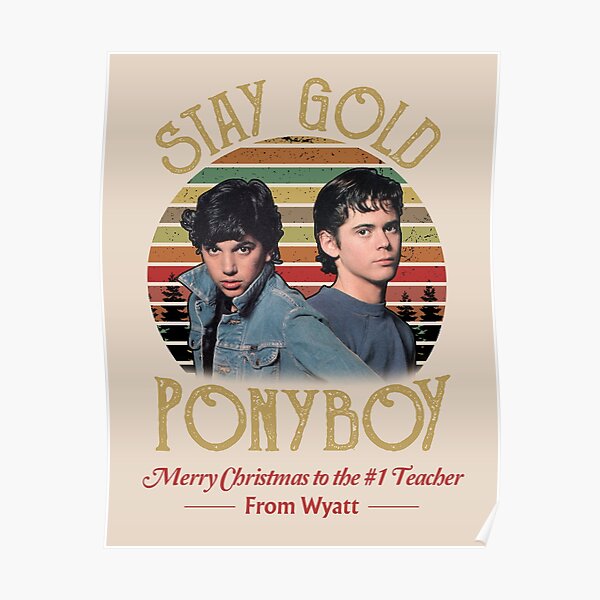 "Stay Gold Ponyboy Trfhe Outsidgwers Film Retro Vintage I Love This ...