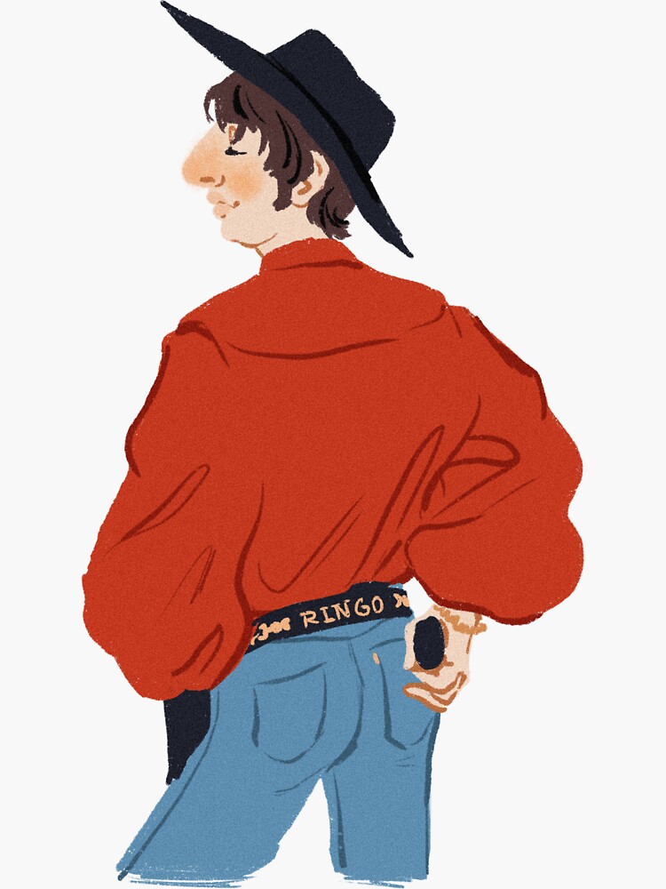 "Cowboy Ringo" Sticker for Sale by lackadaisycal | Redbubble
