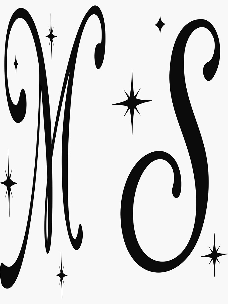 "M LOVE S" Sticker by Poucepouce | Redbubble