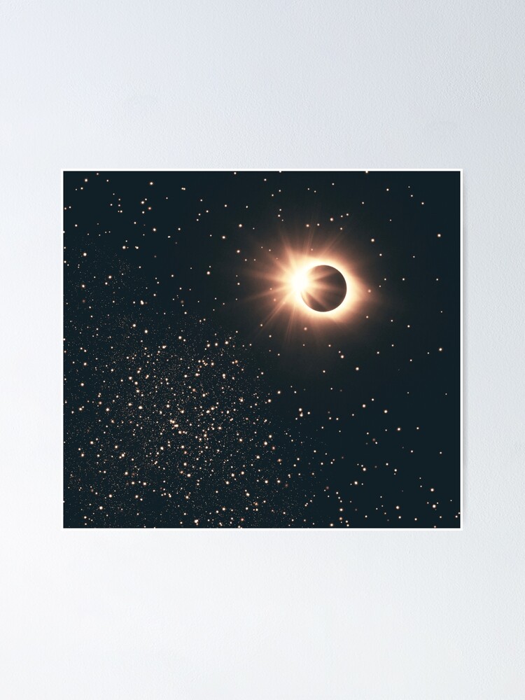 "Rose Gold Space Art Collection | Eclipse" Poster for Sale by CalmingColors | Redbubble