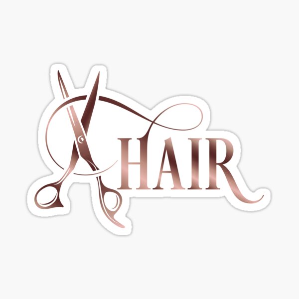 "Rose Gold Hair Scissors" Sticker for Sale by savanamms6 | Redbubble