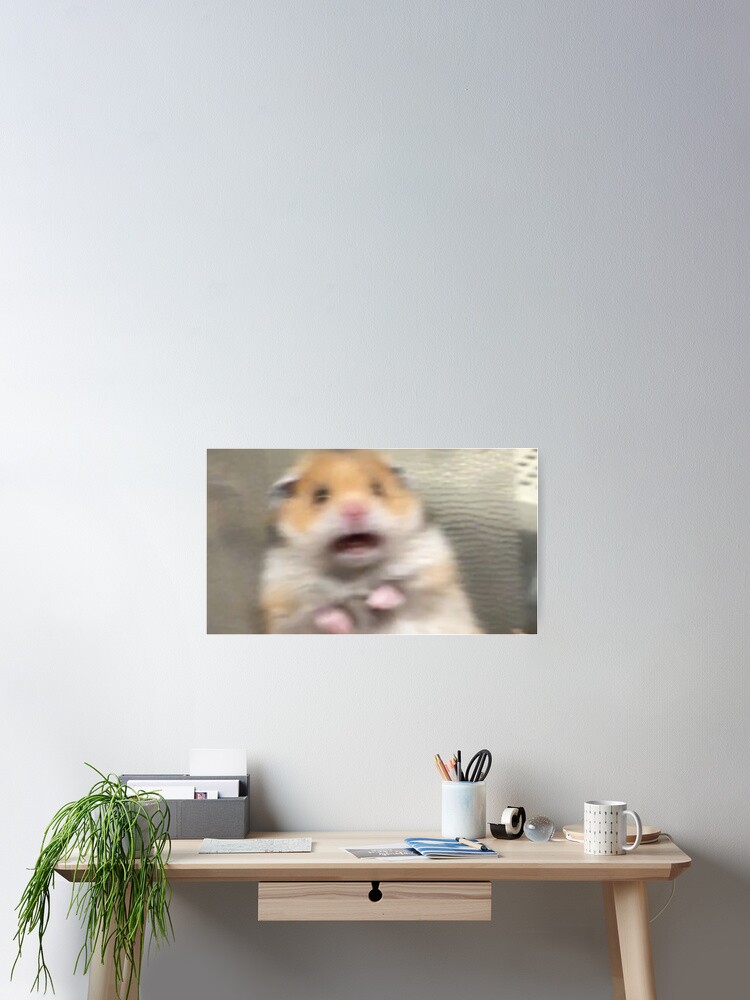 "Shook hamster meme" Poster for Sale by SAVAGEwav | Redbubble