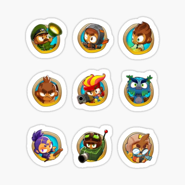 "Btd6: the complete hero pack!" Sticker by VintageLand-Co | Redbubble