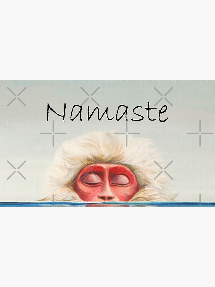 "Namaste Monkey Design" Poster for Sale by Tr4velingCo | Redbubble