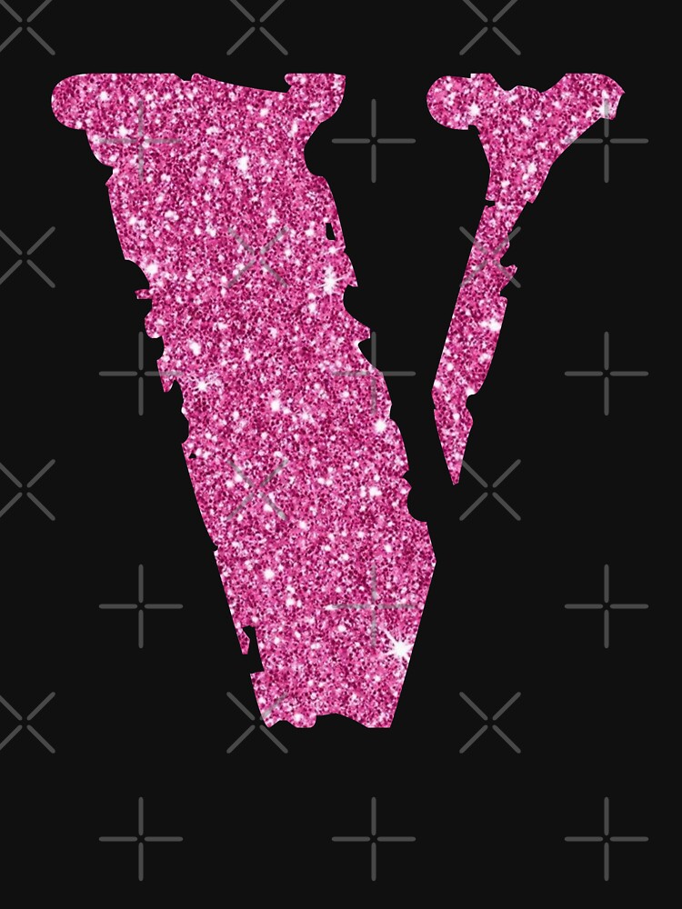 Camiseta «Pink Glitter Vlone Original, Vlone V Logo, Vlone Streetwear ...