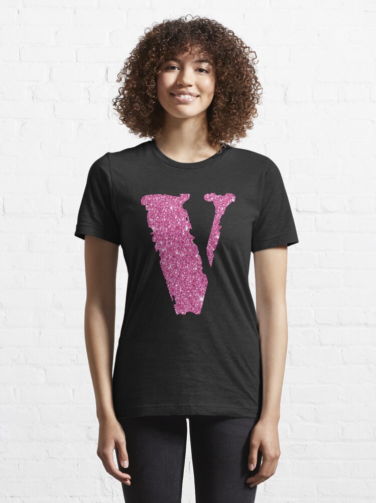 Camiseta «Pink Glitter Vlone Original, Vlone V Logo, Vlone Streetwear ...