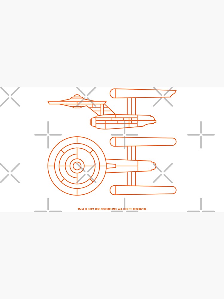 "Star Trek USS Enterprise NCC-1701 Schematic" Cap for Sale by avperth ...
