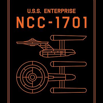 "Star Trek USS Enterprise NCC-1701 Schematic" Throw Blanket for Sale by ...