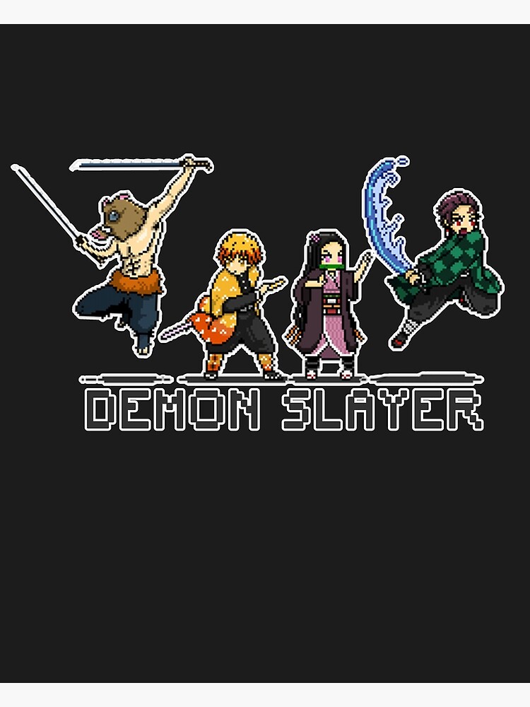 " demon slayer Zenitsu,nezuko,Tanjiro, and Inosuke" Poster by dex1one ...