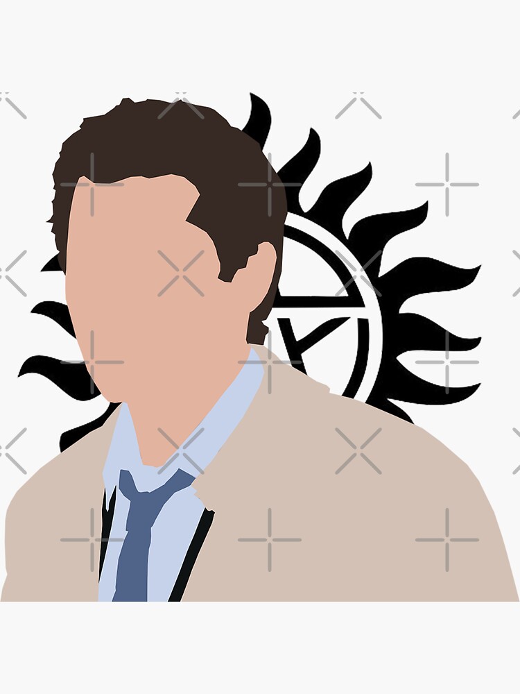 "Castiel" Sticker for Sale by LUCYFERCHRIST | Redbubble