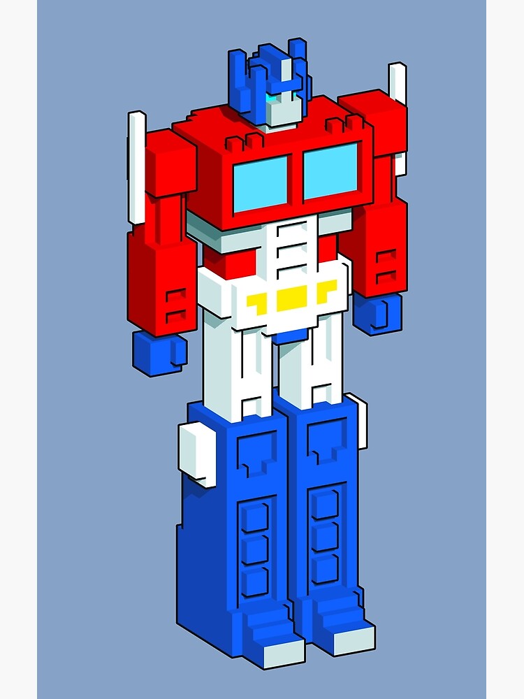"Transformers Optimus Prime 3d pixel art" Poster for Sale by ...