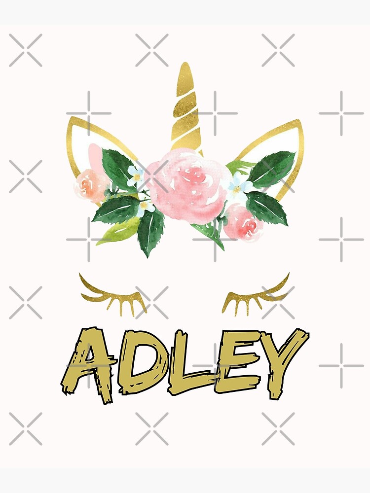 "adley unicorn face" Poster by pocapo | Redbubble