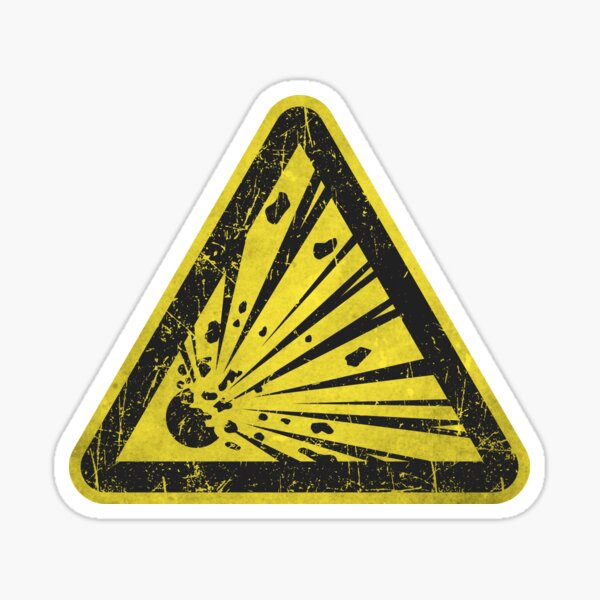 "Explosive" Sticker by Gezwompl | Redbubble