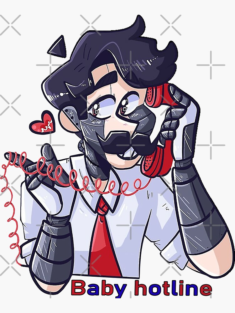 "baby hotline" Sticker for Sale by erickenzie | Redbubble