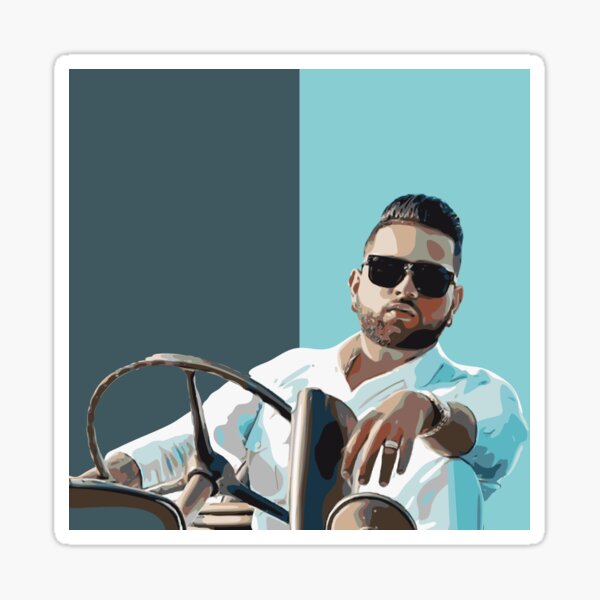 Aaran Aujla Cartoon Colorful Karan Aujla Sticker For Sale By Mouhanadyasaki Redbubble