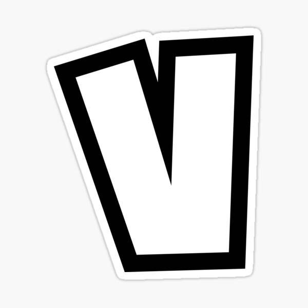 "graffiti blocky V font" Sticker for Sale by Paulus-DB | Redbubble