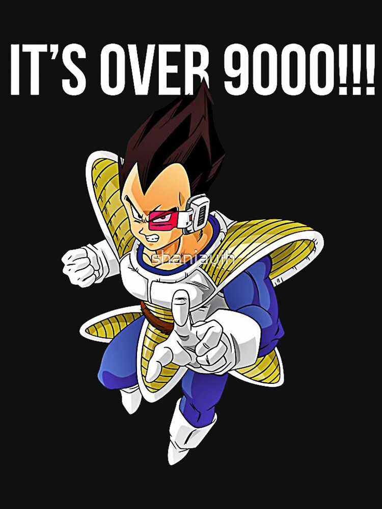 "its over 9000" T-shirt for Sale by shaniauih | Redbubble | 9000 t ...