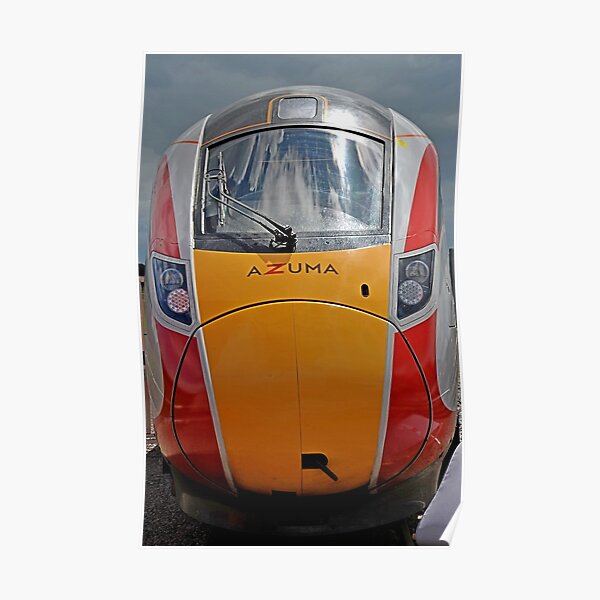 "Front view of an LNER Azuma train" Poster for Sale by Scenebyrail ...