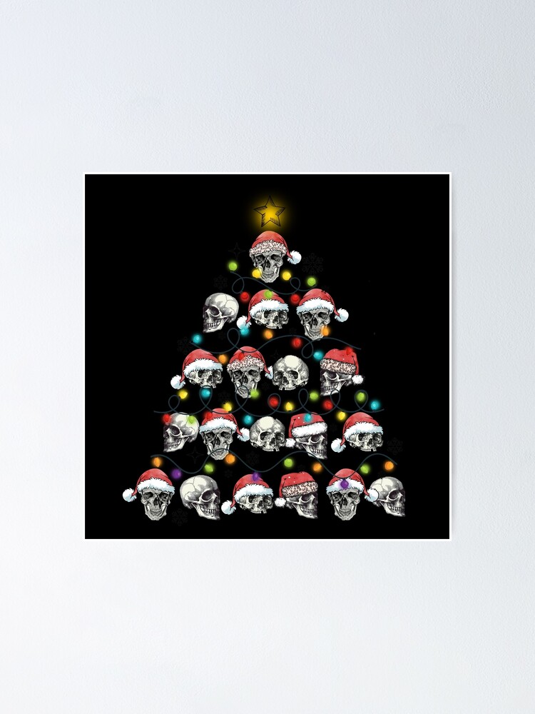 "Skeleton Christmas Tree | Christmas Sugar Skull On Tree Funny Santa ...