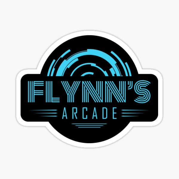 "Flynn's Arcade" Sticker by NotoriousUK | Redbubble