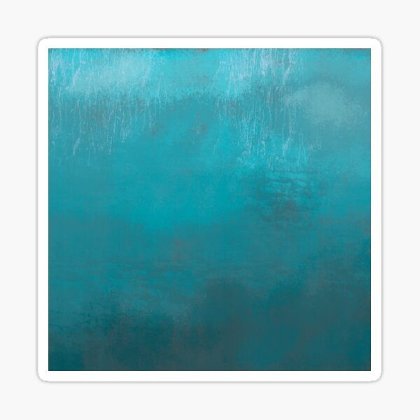 "Coastal Blue Gradient Abstract Painting Art" Sticker for Sale by ...