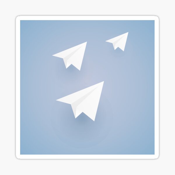 "Paper airplane" Sticker for Sale by Aleksander1 | Redbubble