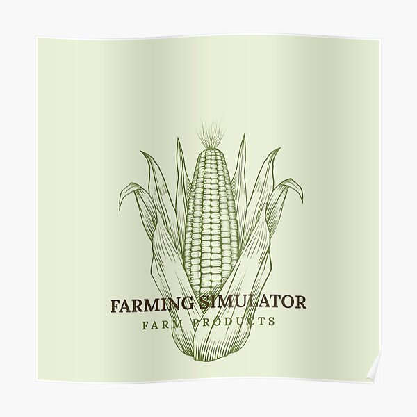 "farming simulator" Poster for Sale by kuikai123 | Redbubble