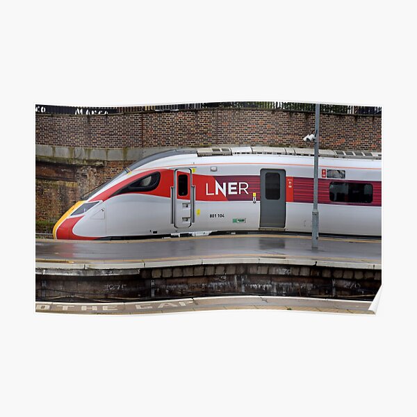 "LNER Azuma 801 high speed train at King's Cross" Poster for Sale by ...