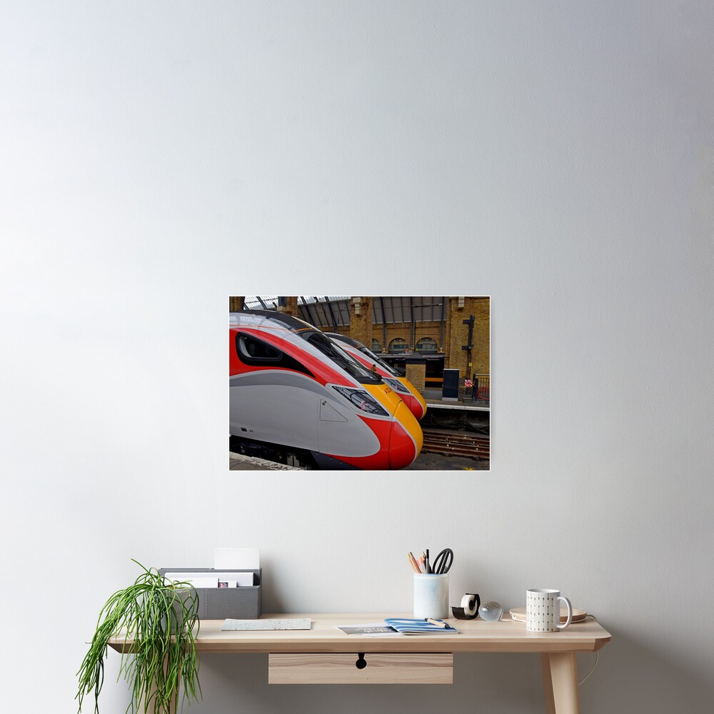 "LNER Azuma 801 high speed trains at King's Cross" Poster by ...