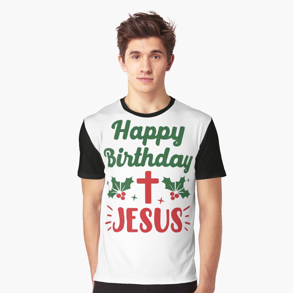 "Happy Birthday Jesus, Christian Merry Christmas" Art Board Print for ...