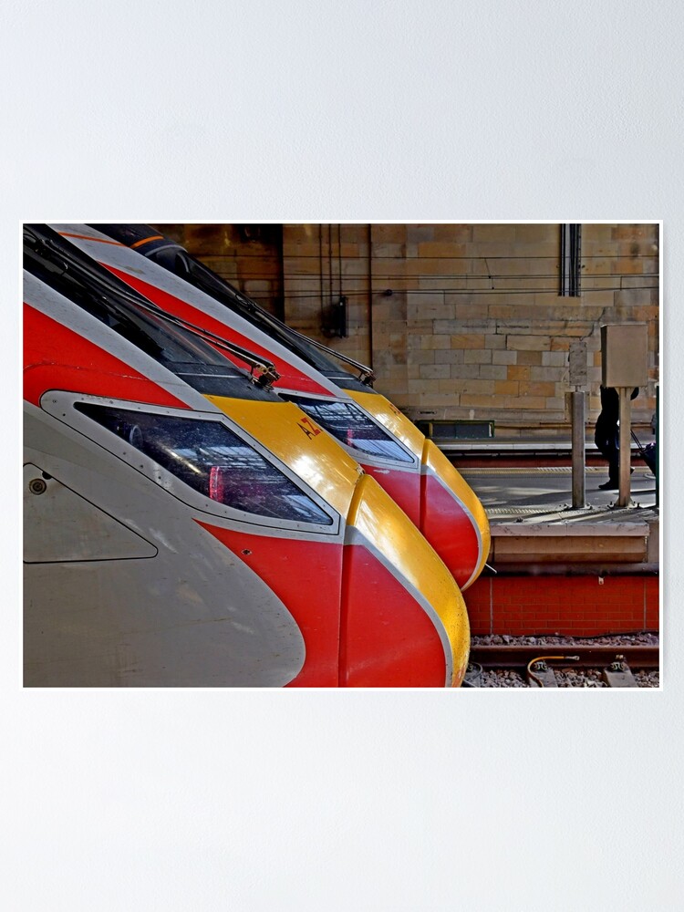 "LNER Azuma 801 high speed trains at Edinburgh Waverley Station" Poster ...