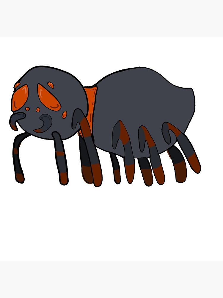 "Sad spider, red knee tarantula" Poster for Sale by Addie-w-W | Redbubble