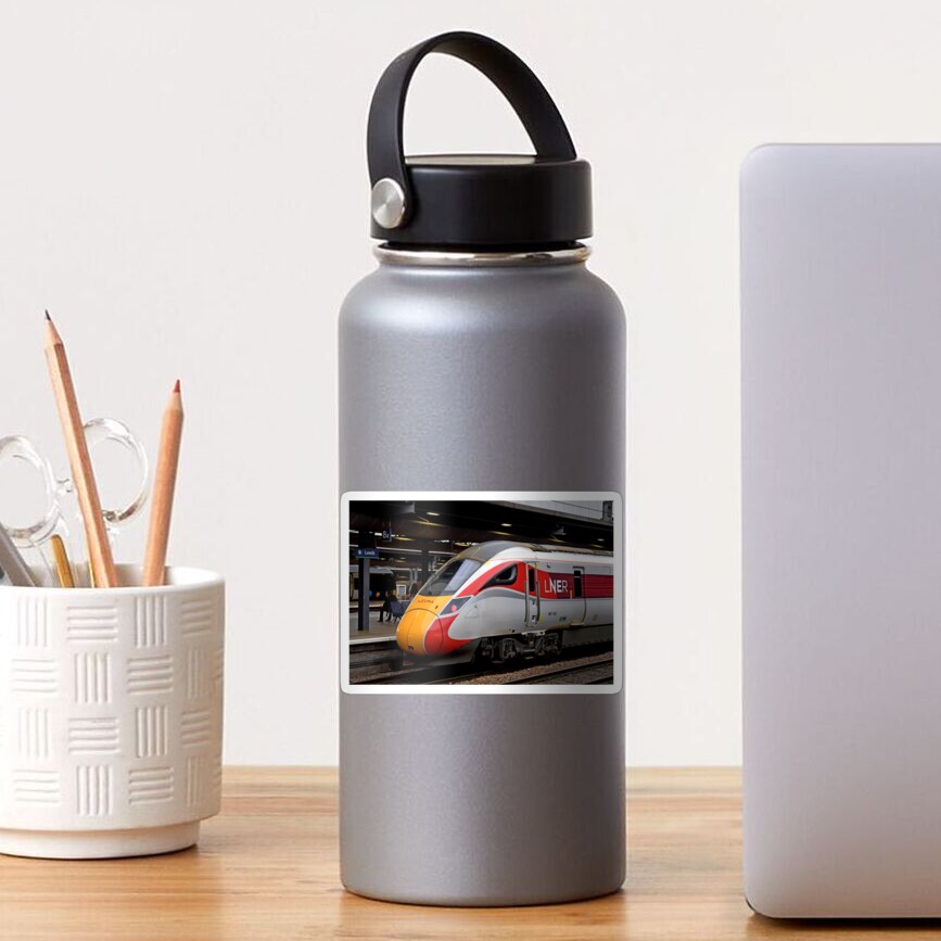 "LNER Azuma 801 high speed train at Leeds Station" Sticker for Sale by ...