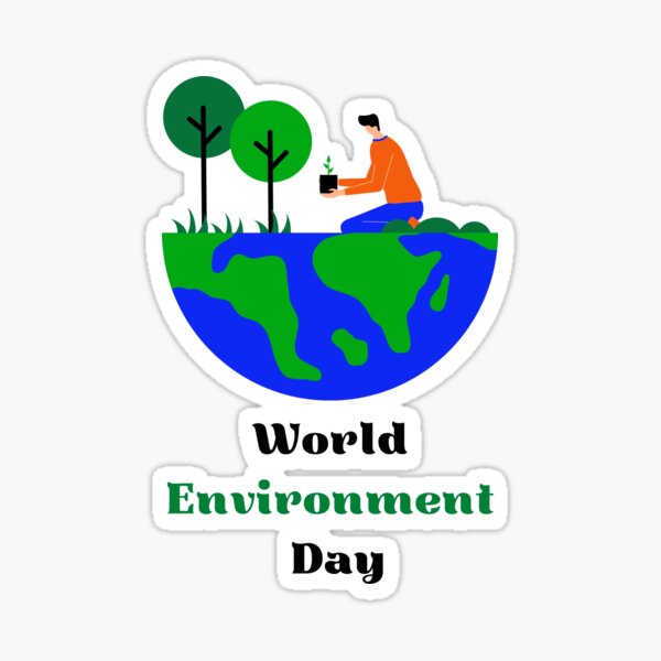 " World Environment Day" Sticker for Sale by dress-in | Redbubble