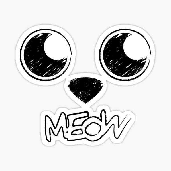 "Soft kitty, warm kitty" Sticker by Manara | Redbubble