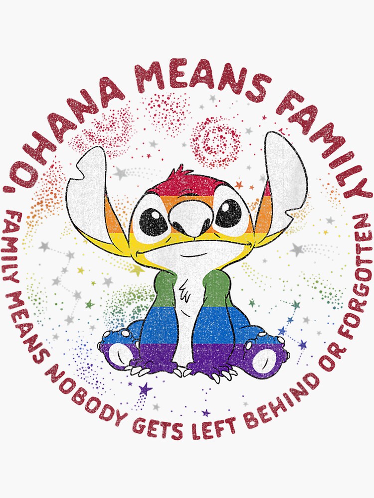 "Ohana Means Family Pride Circle" Sticker for Sale by changbur78 ...