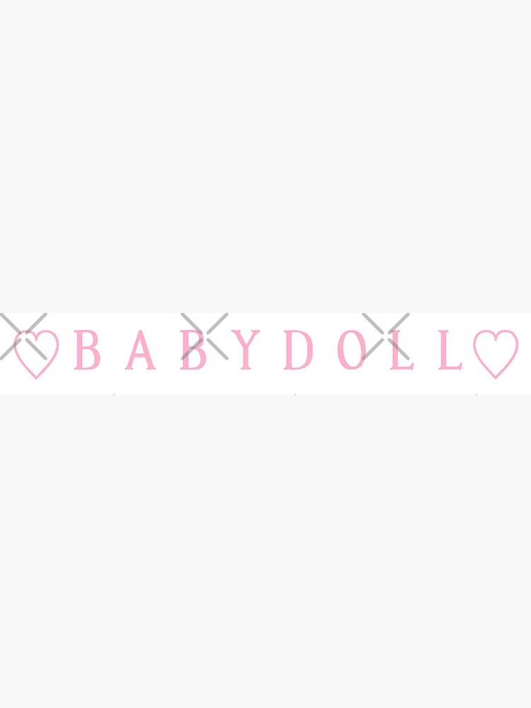 ""Babydoll" Coquette aesthetic" Sticker by AbieCherie | Redbubble