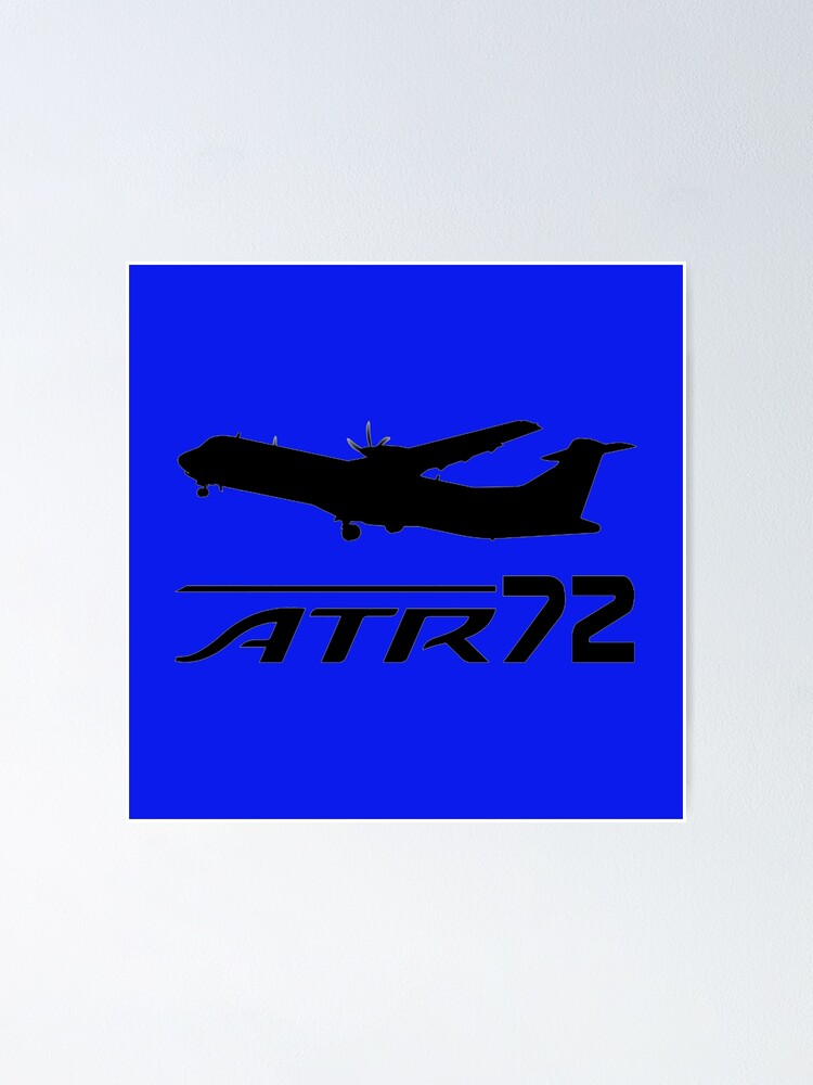 "ATR 72 SILHOUETTE PRINT " Poster for Sale by Ljubo339- | Redbubble