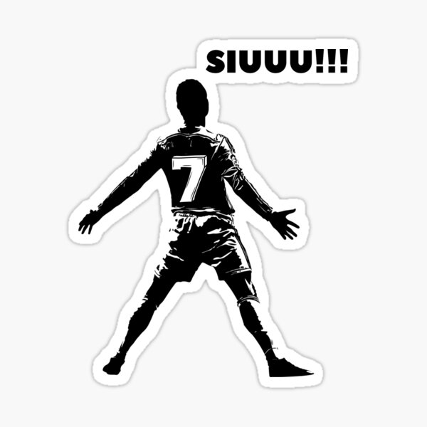 "Siuuu - Jumper" Sticker by ExcitedMood | Redbubble