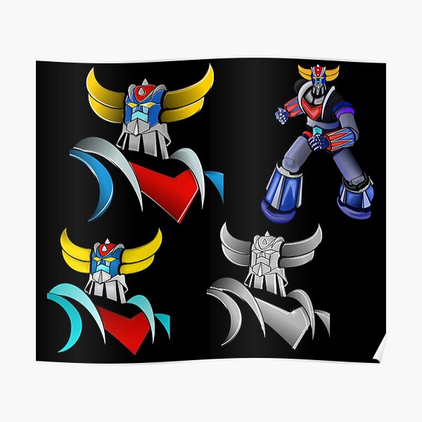 "GOLDORAK GRENDIZER" Poster for Sale by Lighvision | Redbubble